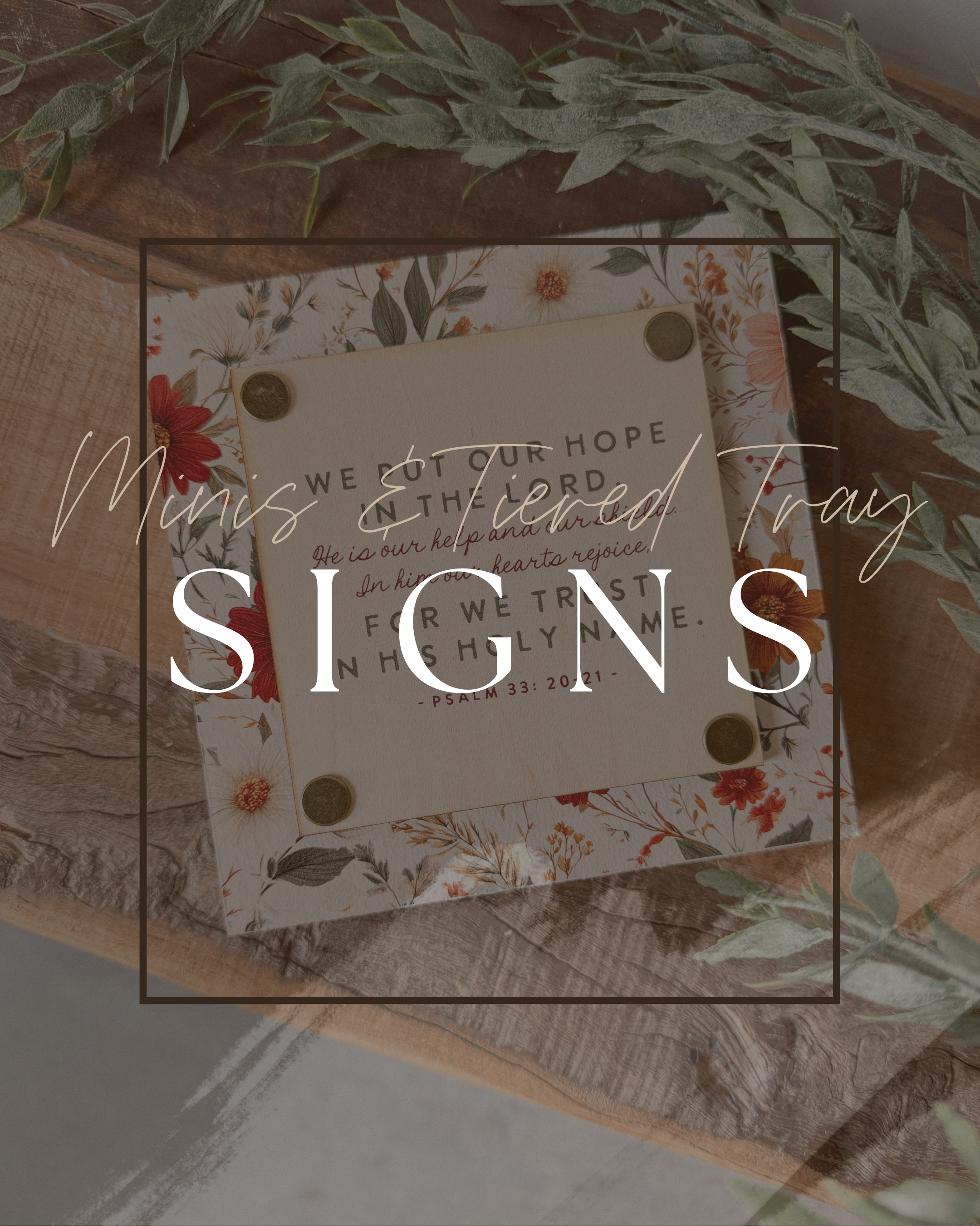 Minis/Tiered Tray Signs – WillowBee Signs