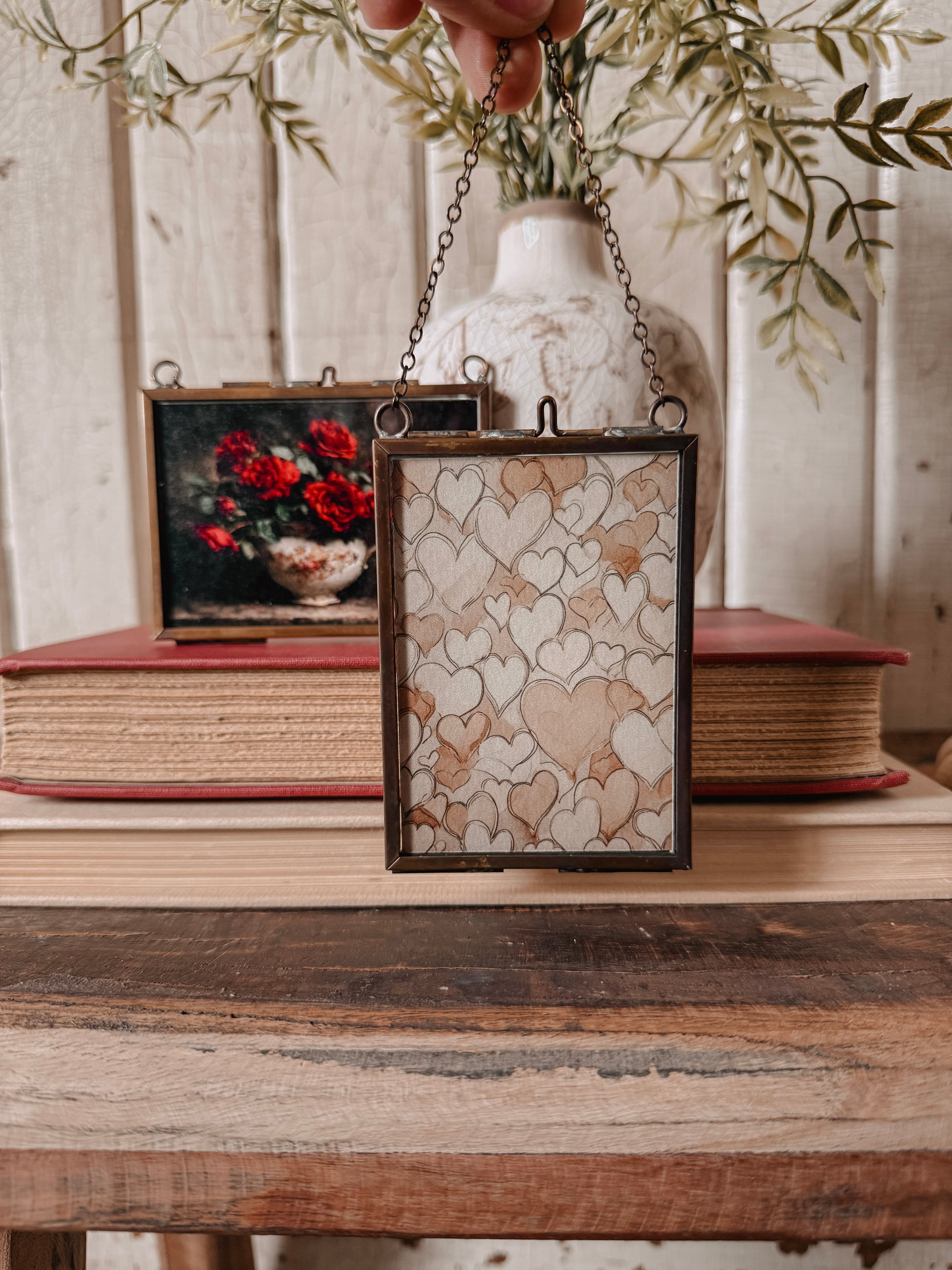Valentines Day Mini Print in Gold Frame – WillowBee Signs