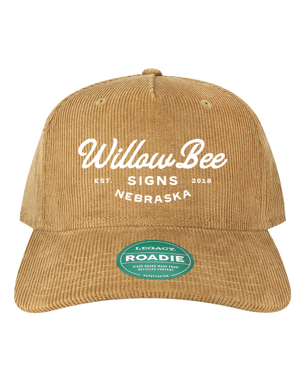 PRE-ORDER WillowBee Corduroy Embroidered Hat – WillowBee Signs