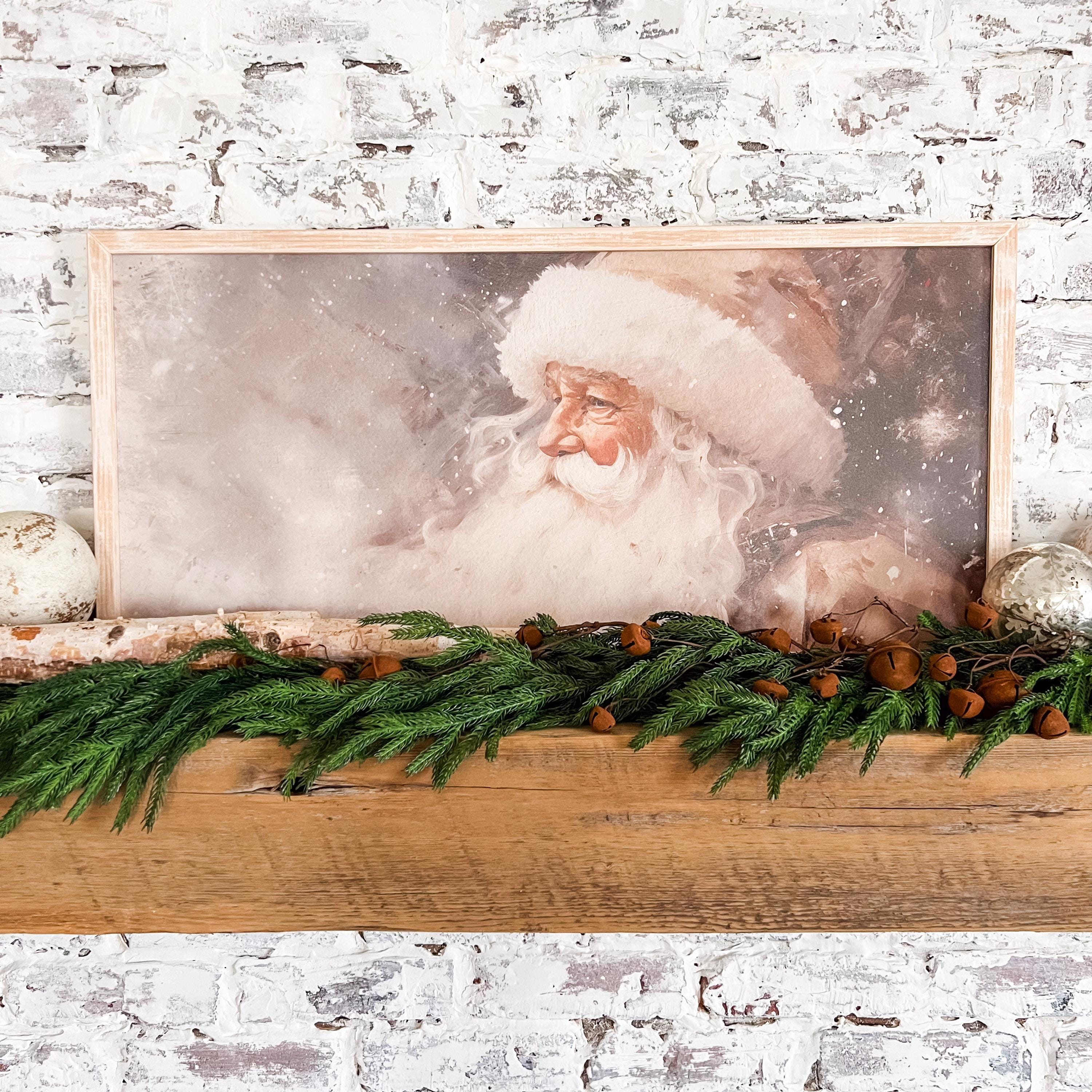 Vintage Neutral Santa Print – WillowBee Signs